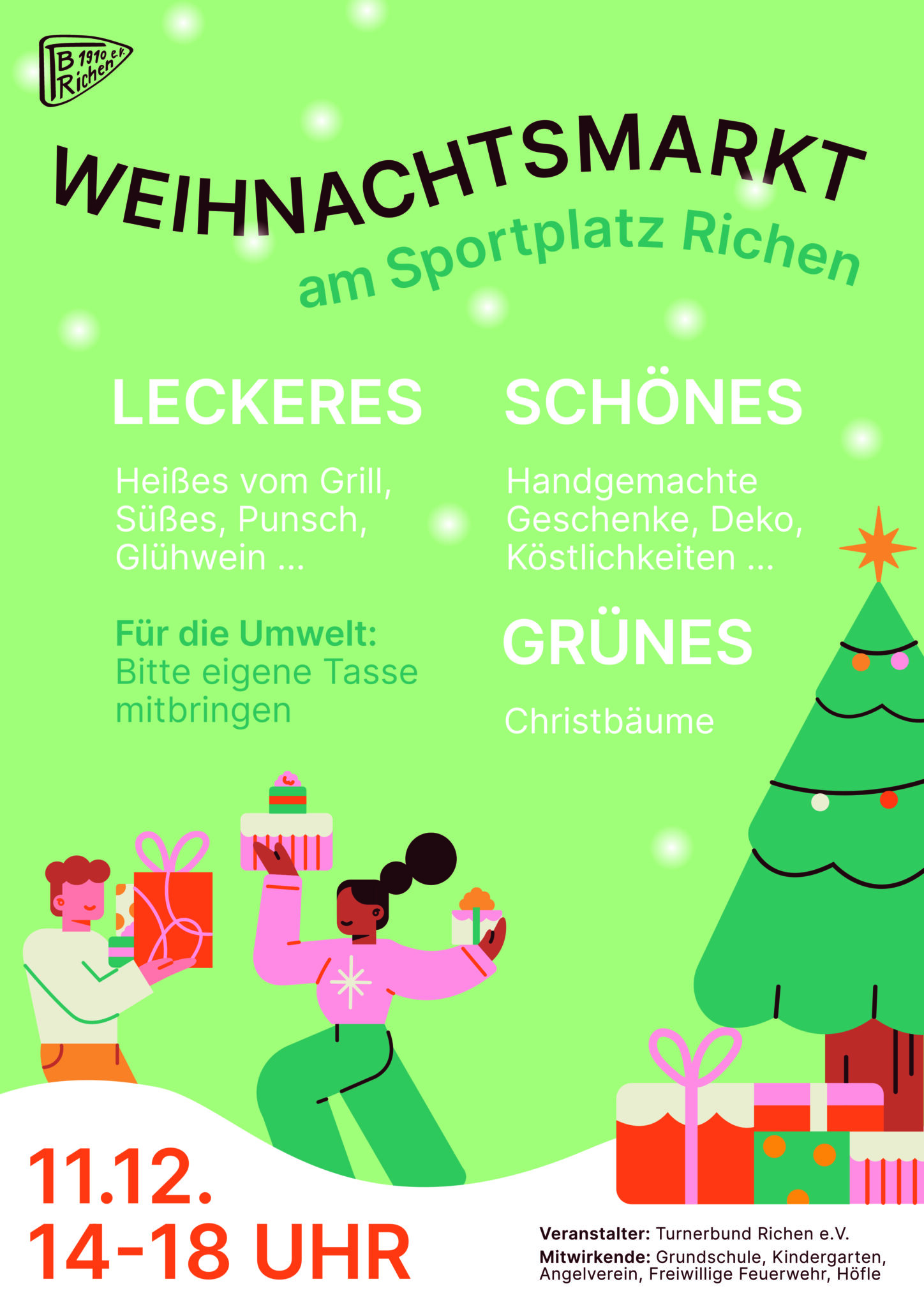 Herzliche Einladung zum Weihnachtsmarkt – TB 1910 Richen e.V.